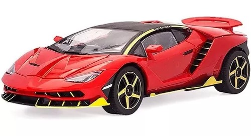 Carro Rapid Racing Radio Control Rojo Abre Puertas Luces Y Sonido.