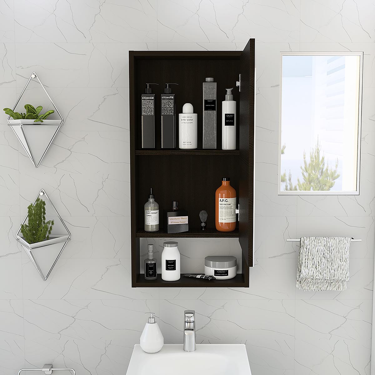 BOTIQUIN GABINETE ARMABLE CON ESPEJO EN LA PUERTA MODELO MARIANA COLOR ...