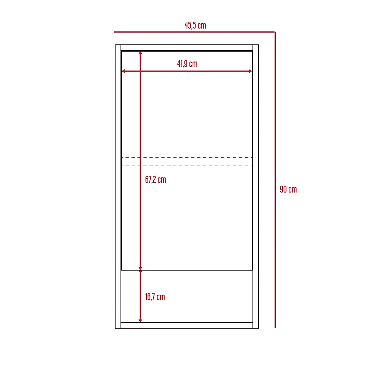 BOTIQUIN GABINETE ARMABLE CON ESPEJO EN LA PUERTA MODELO MARIANA COLOR ...
