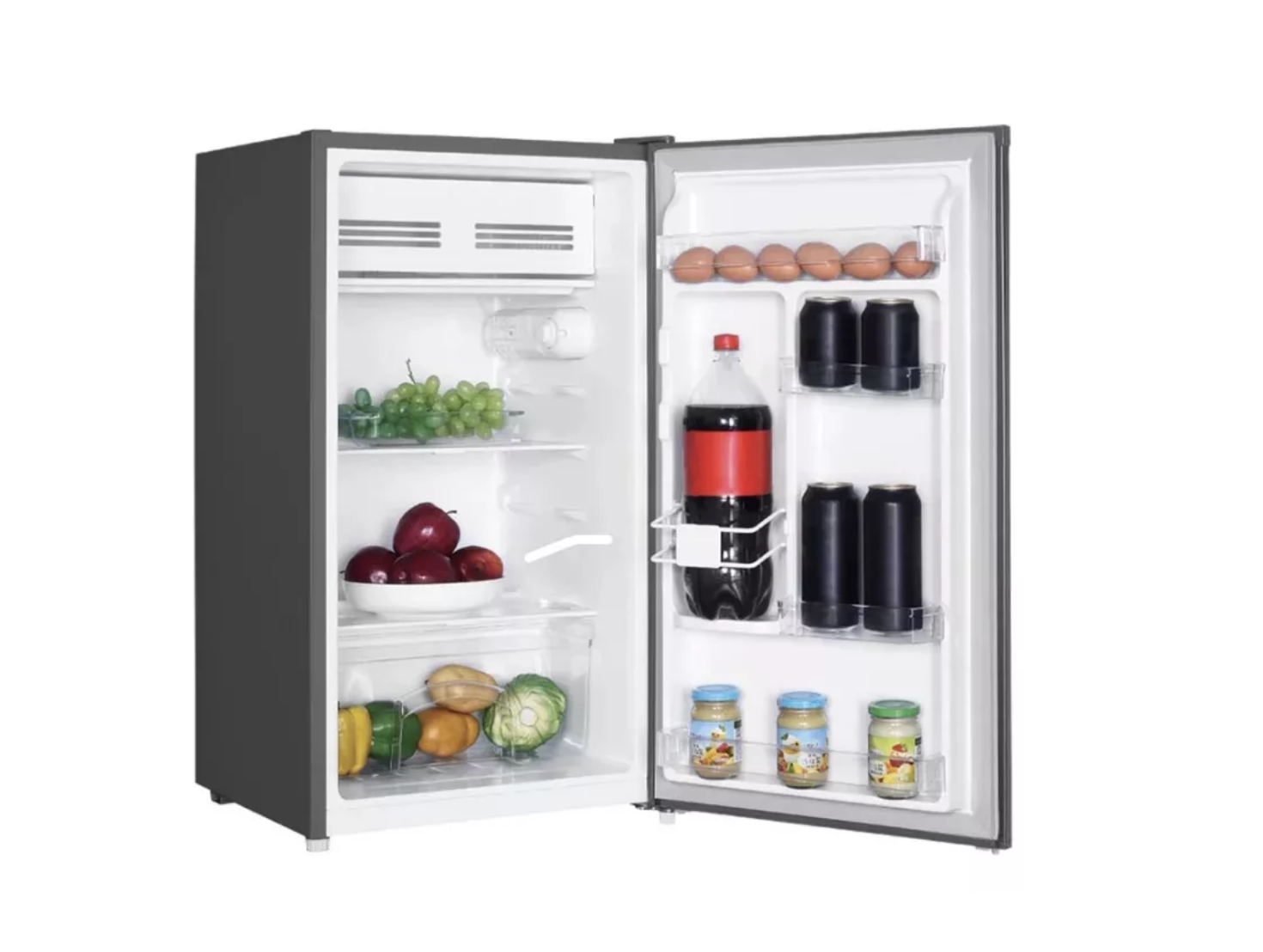 Frigobar Gris 3.2 Pies Con Cerradura Kool Factory