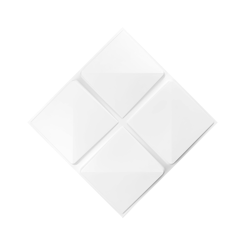 Panel Decorativo 3d Impermeable Interiorart 5m² Diseño Cuadrado Color ...