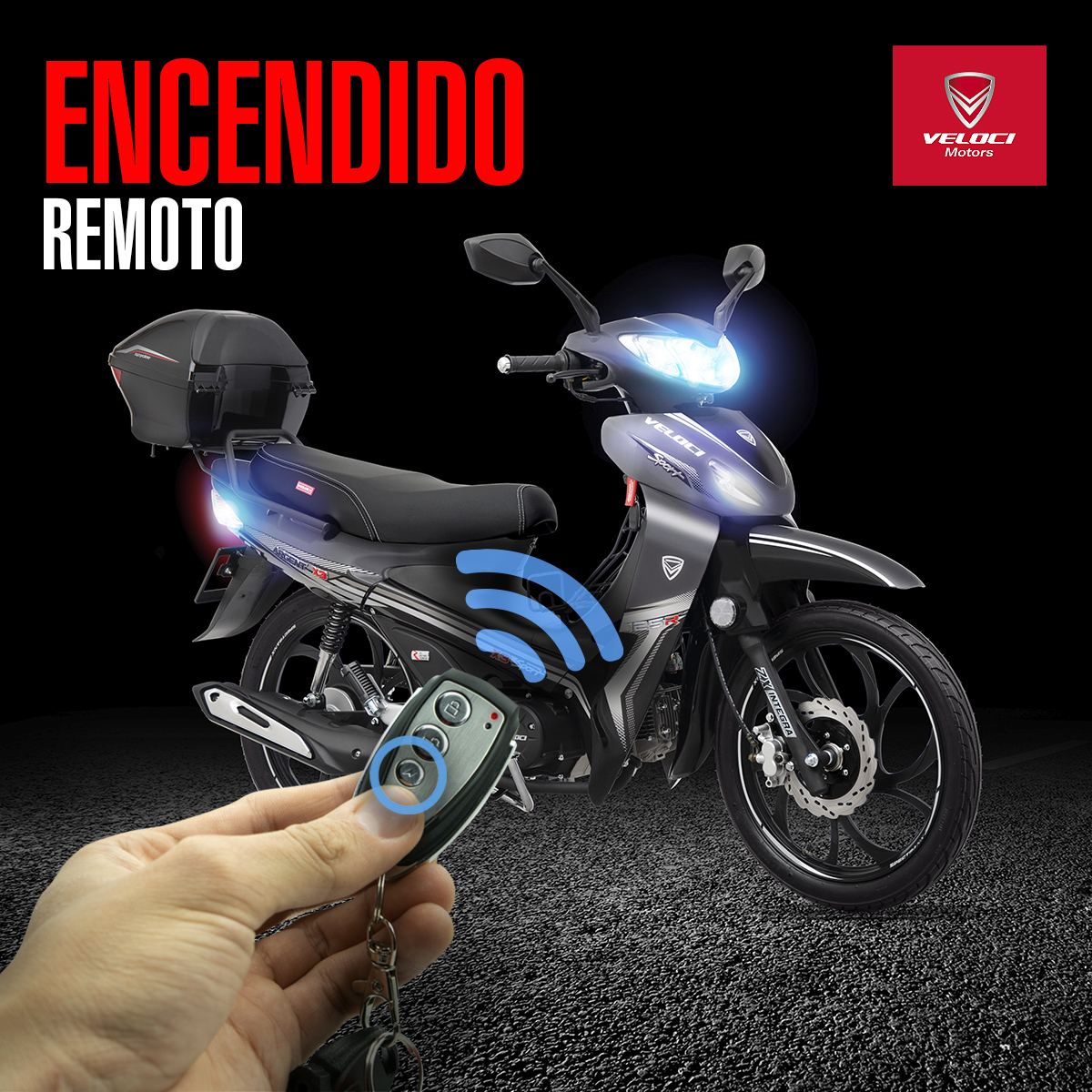 Moto Veloci Argent X3 125CC Plata 2023.