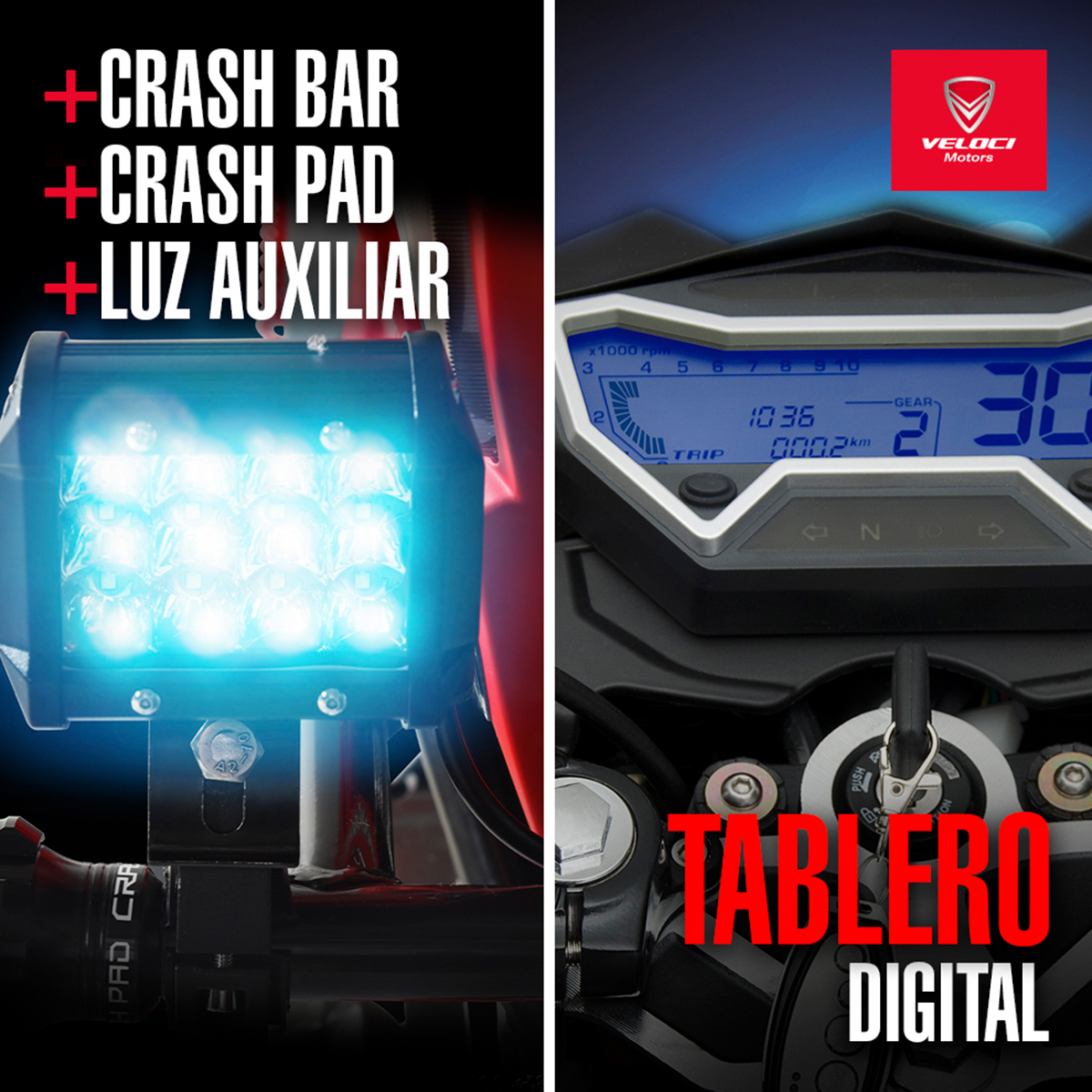 Moto Veloci Razzer GTR 3 200CC Rojo Mate 2023.