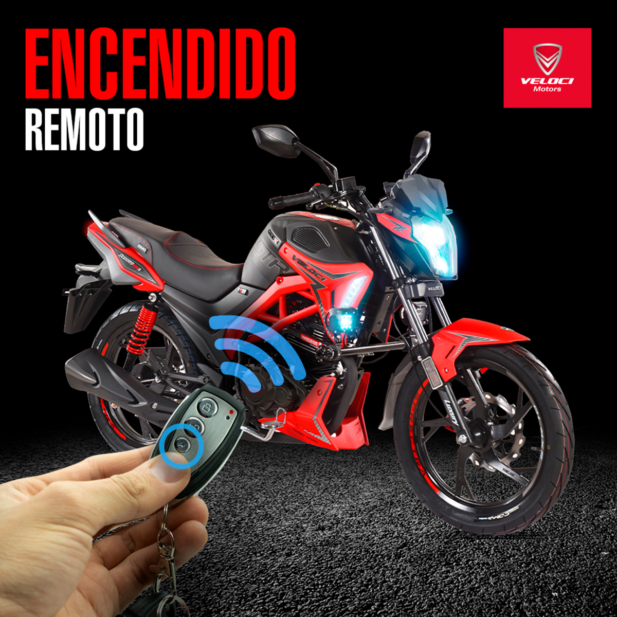 Moto Veloci Razzer GTR 3 200CC Rojo Mate 2023.
