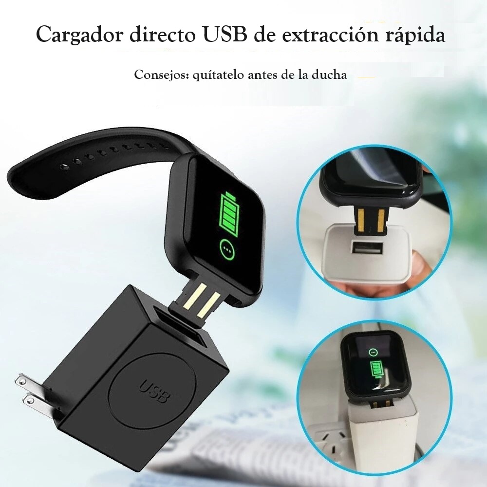 Smart Watch Reloj Inteligente Blanco Y68/D20