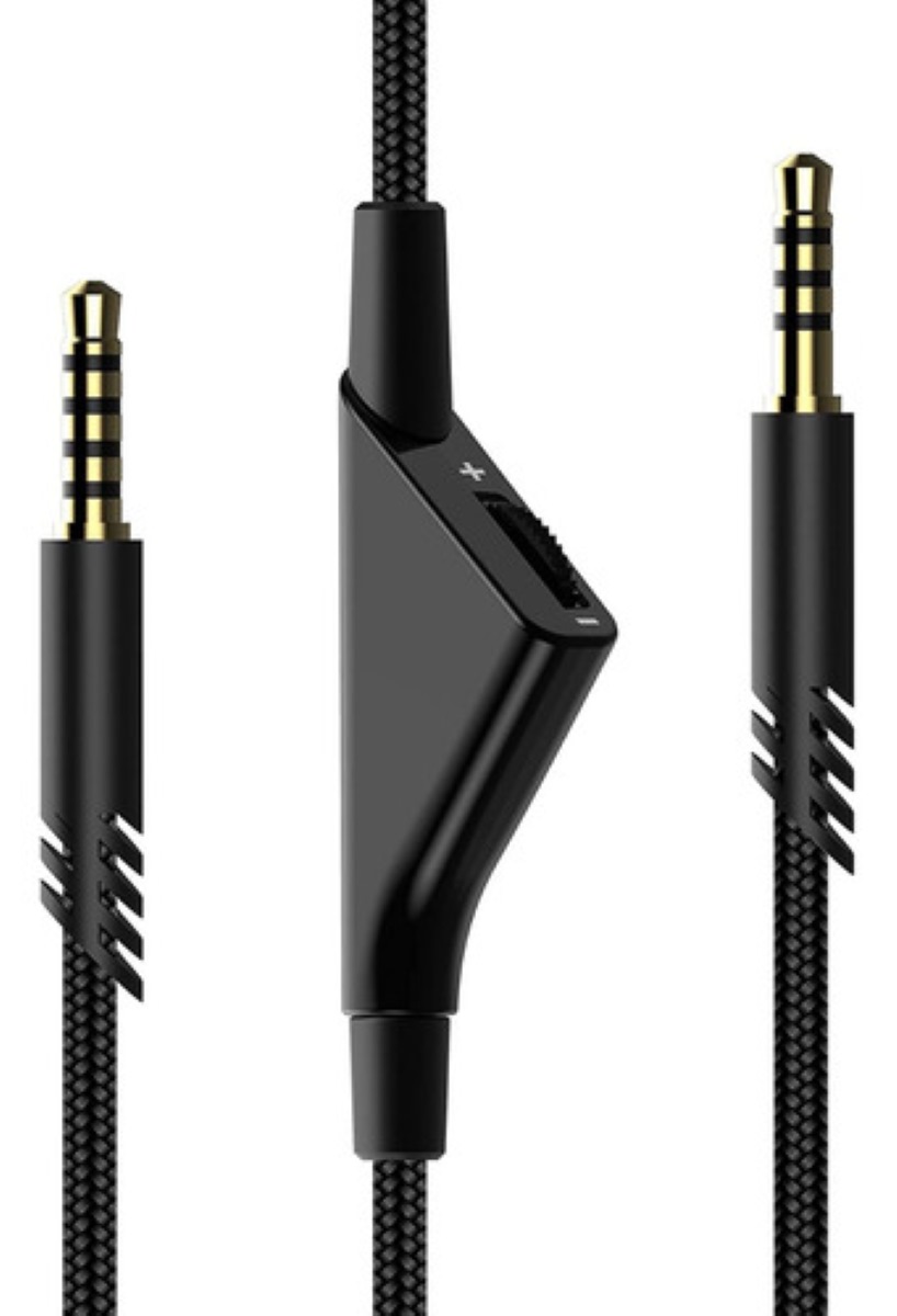 Cable Auxiliar Audio Para Logitech Astro A10 A30 A40tr A50 negro.