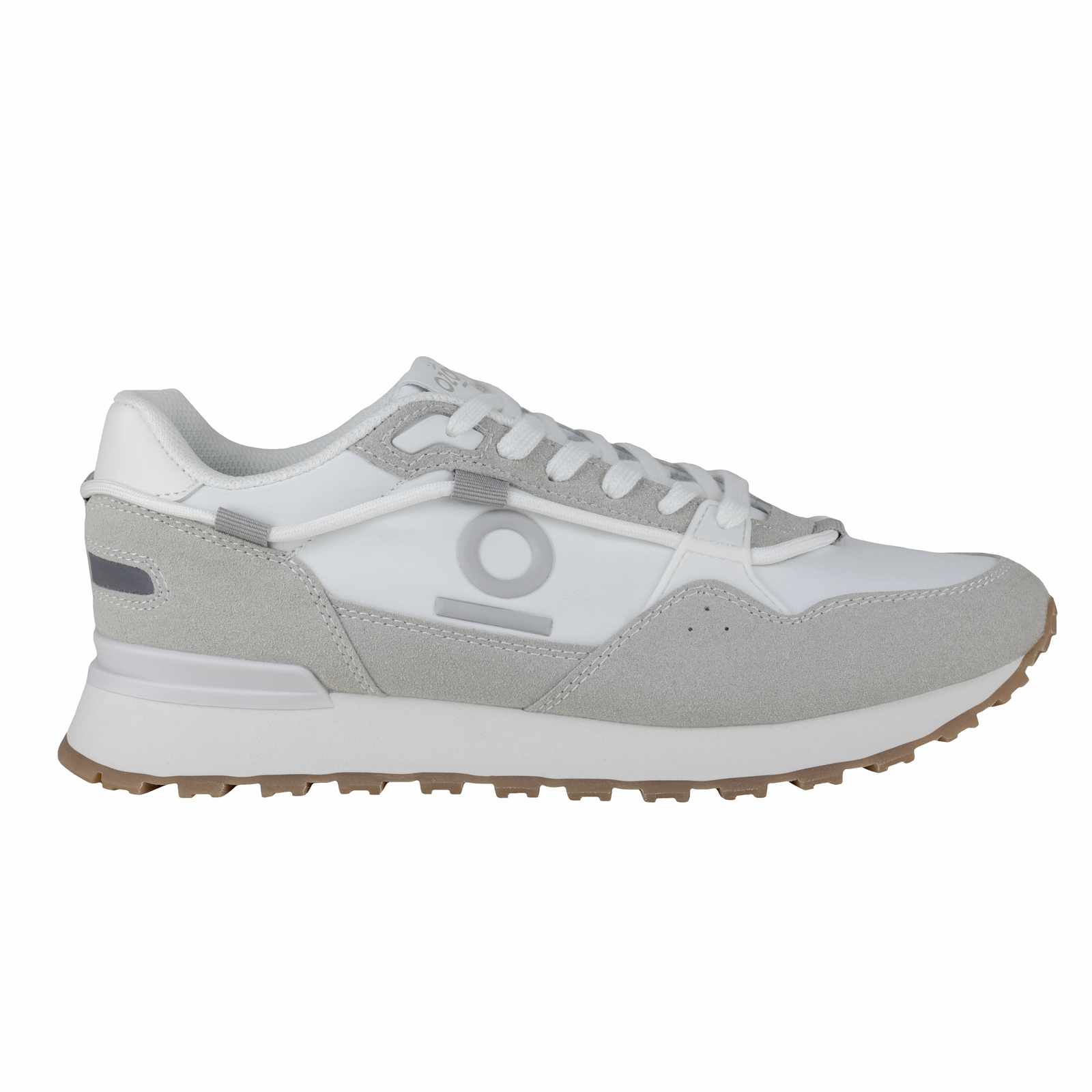 Tenis Urbano Sneaker Capa De Ozono Para Hombre 613201 Gris Blanco.