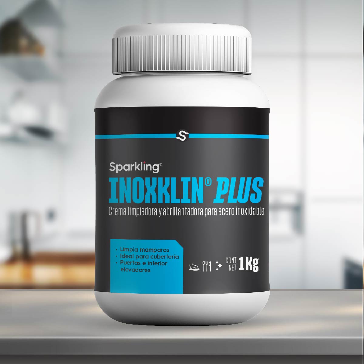 sparkling Crema limpiadora y abrillantadora para acero inoxidable Inox ...