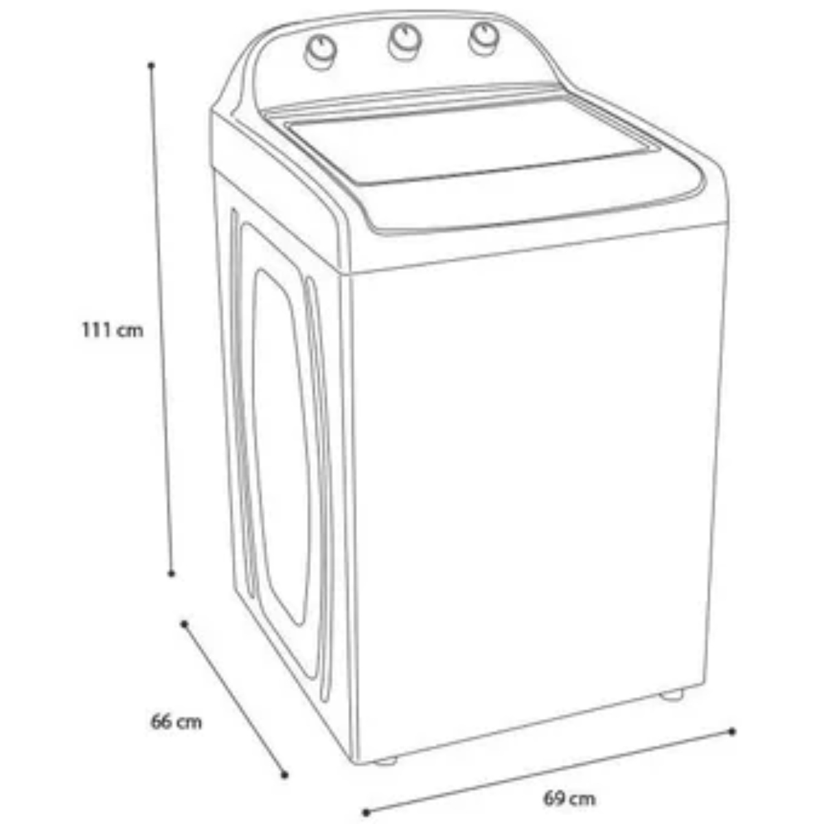 Lavadora Automática Mabe LMA79113VBAB 19KG Blanca ORTY*.