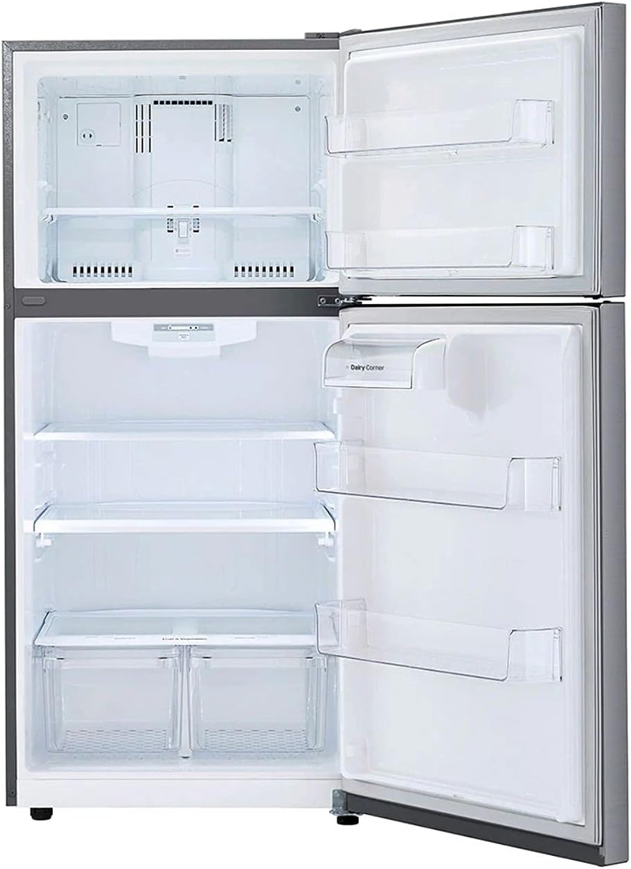 Refrigerador lg top mount 20 pies cúbicos acero inoxidable puerta ...