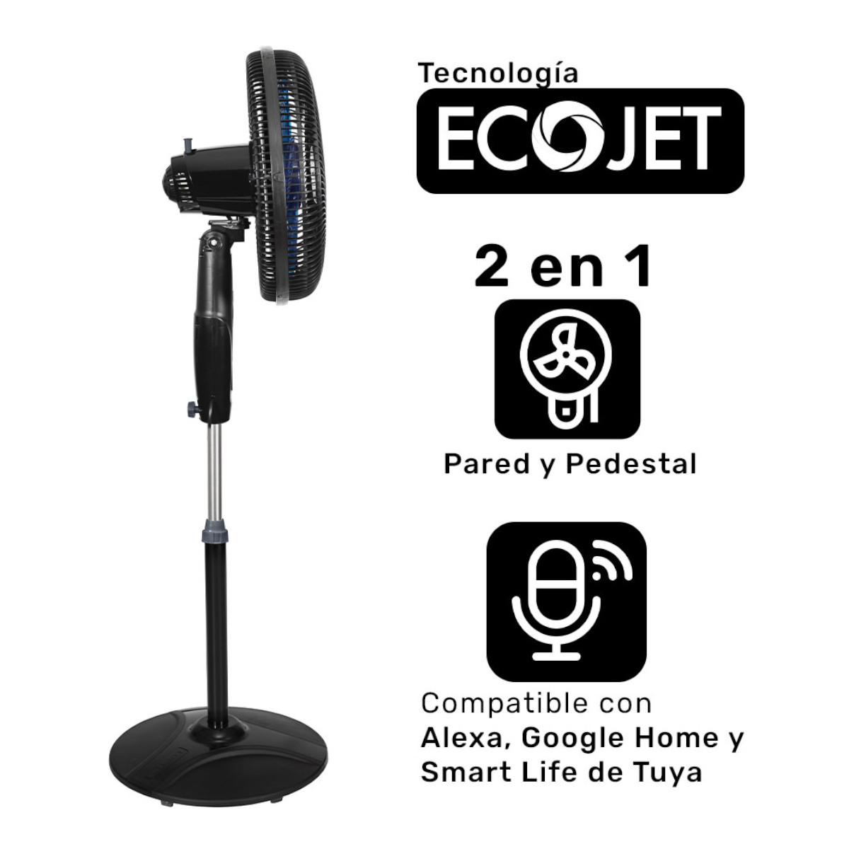 Ventilador De Pedestal Wifi Taurus Magnus 16 3 Velocidades
