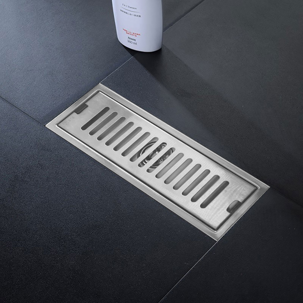 Coladera Para Baño o Regadera Acero Inoxidable 30x10cm con trampa.