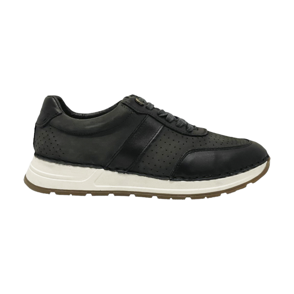 Tenis Negros De Caballero Piel Lobo Solo Ligeros.