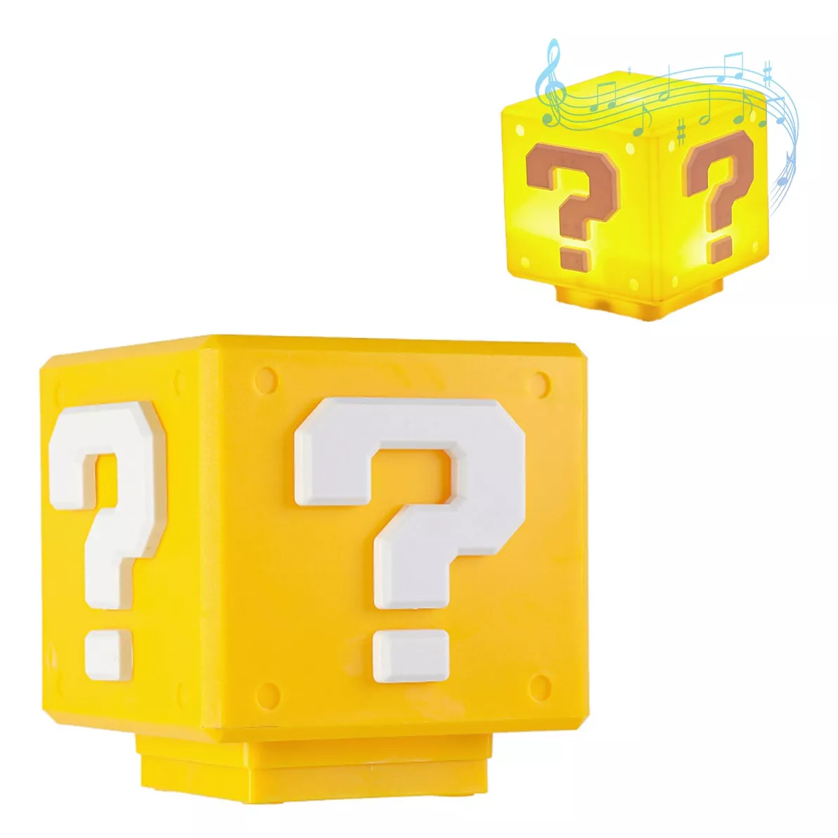 Lampara Led Luz Noche Usb Con Signo Interrogacion Y Sonido 10cm
