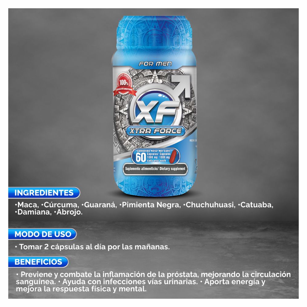 XtraForce For men Próstata Sana Vigorizante Masculino 60Cáps