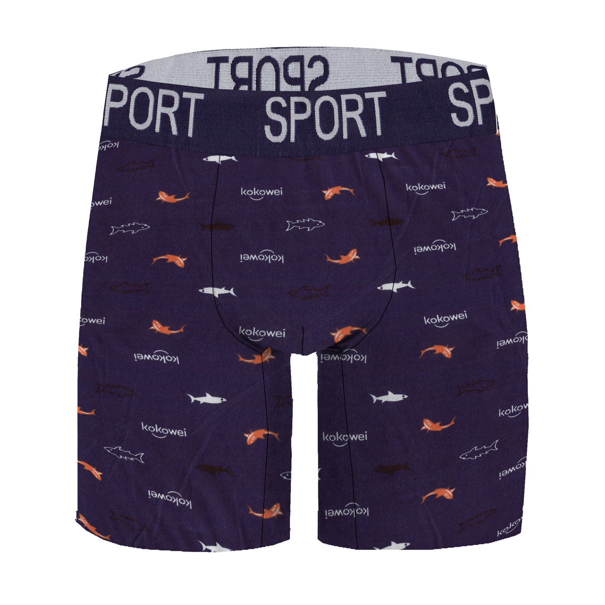 Paquete de 12 Boxers Largo con estampado Para Hombre Tela Suave.