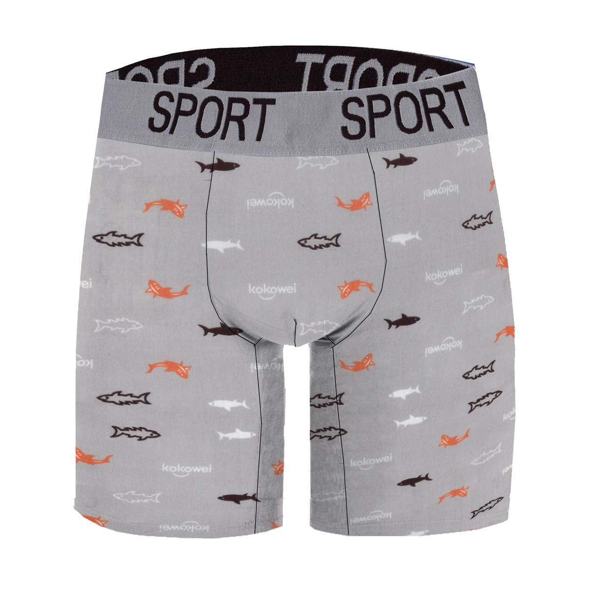 Paquete de 12 Boxers Largo con estampado Para Hombre Tela Suave.