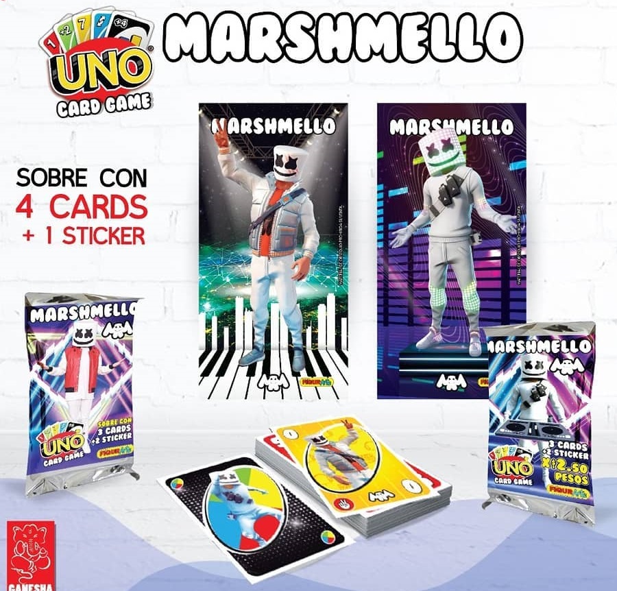 Paquete con 50 Sobres de Marshmello Uno - Figurarte