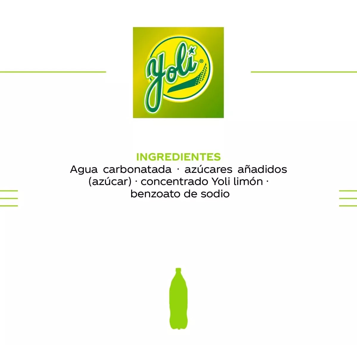 Refresco Yoli Limón 10 Piezas de 600 ml c/u