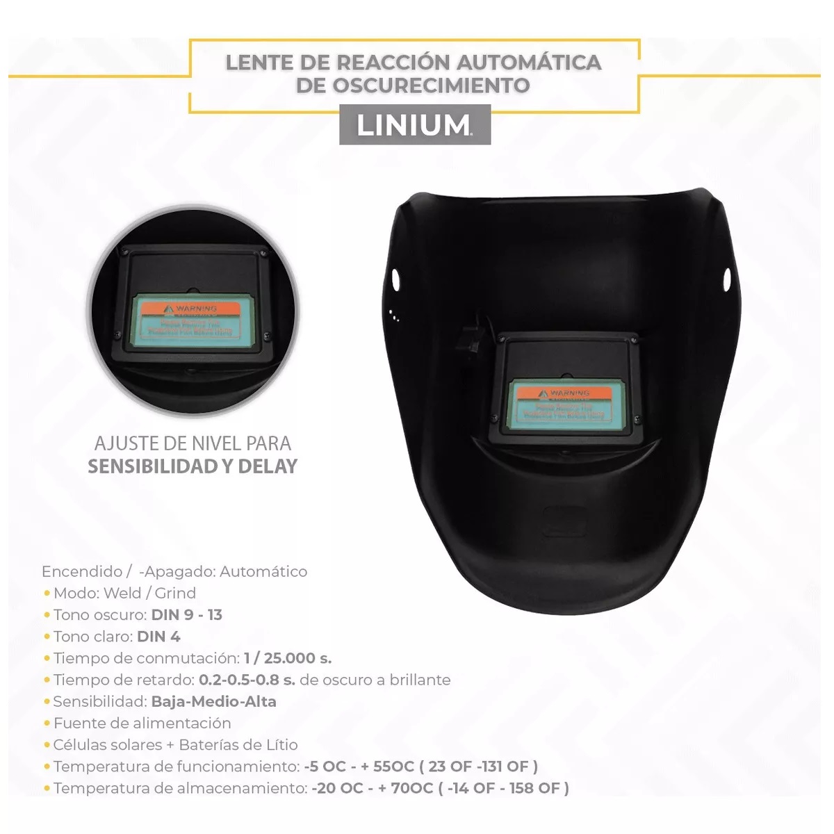 Careta Soldar Industrial Solar Electronica Soldador Color England.