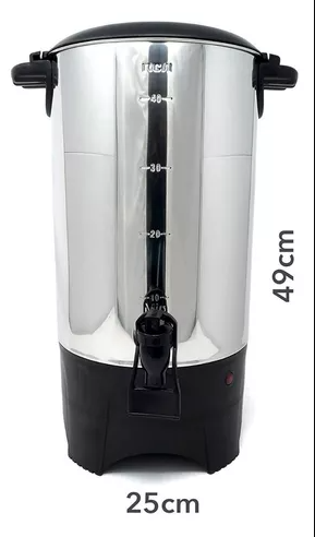 Rca Cafetera De Acero Inoxidable De 40 Tazas Rc-6l Cocina