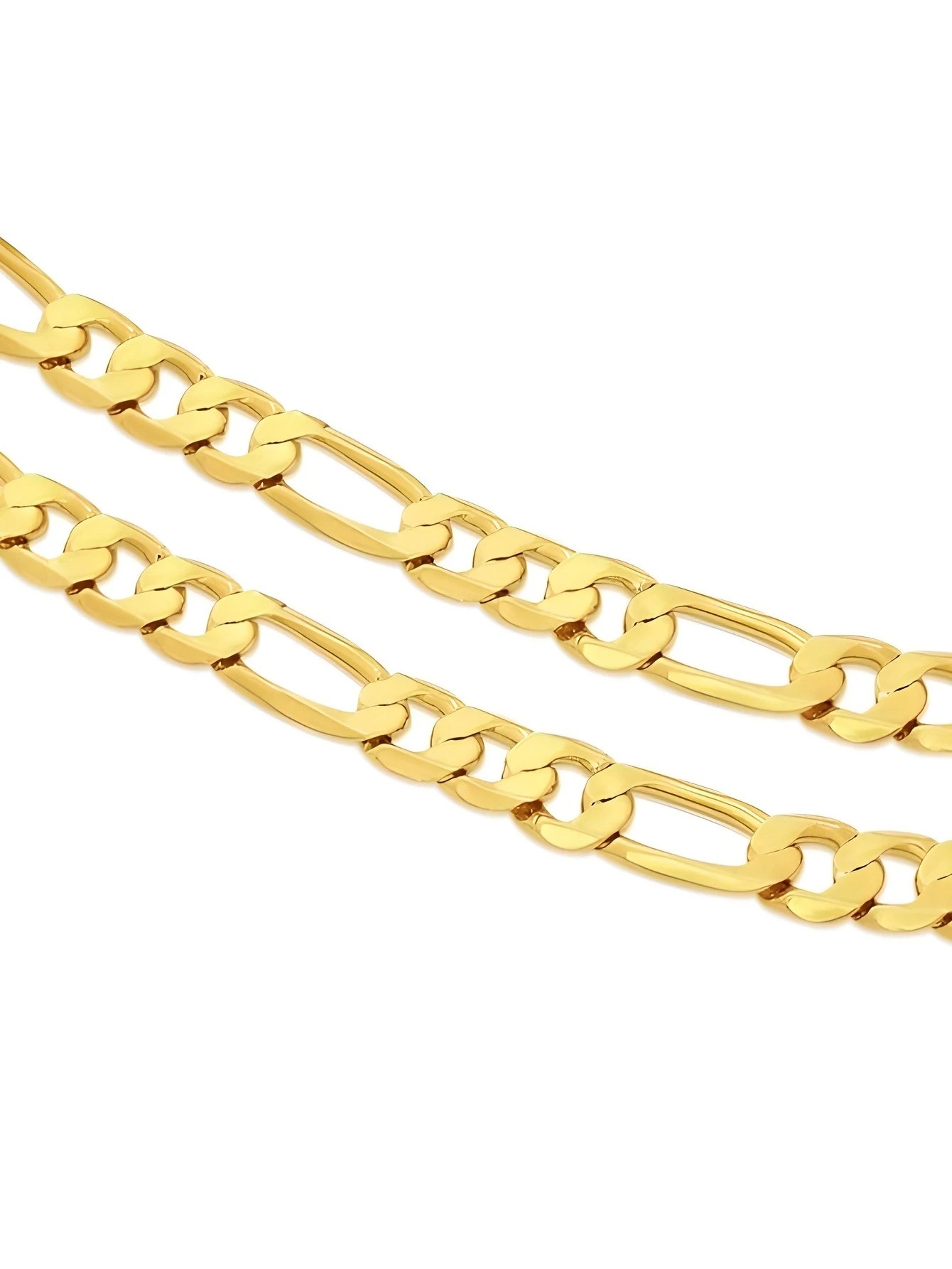 Cadena Figaro color oro, de acero inoxidable