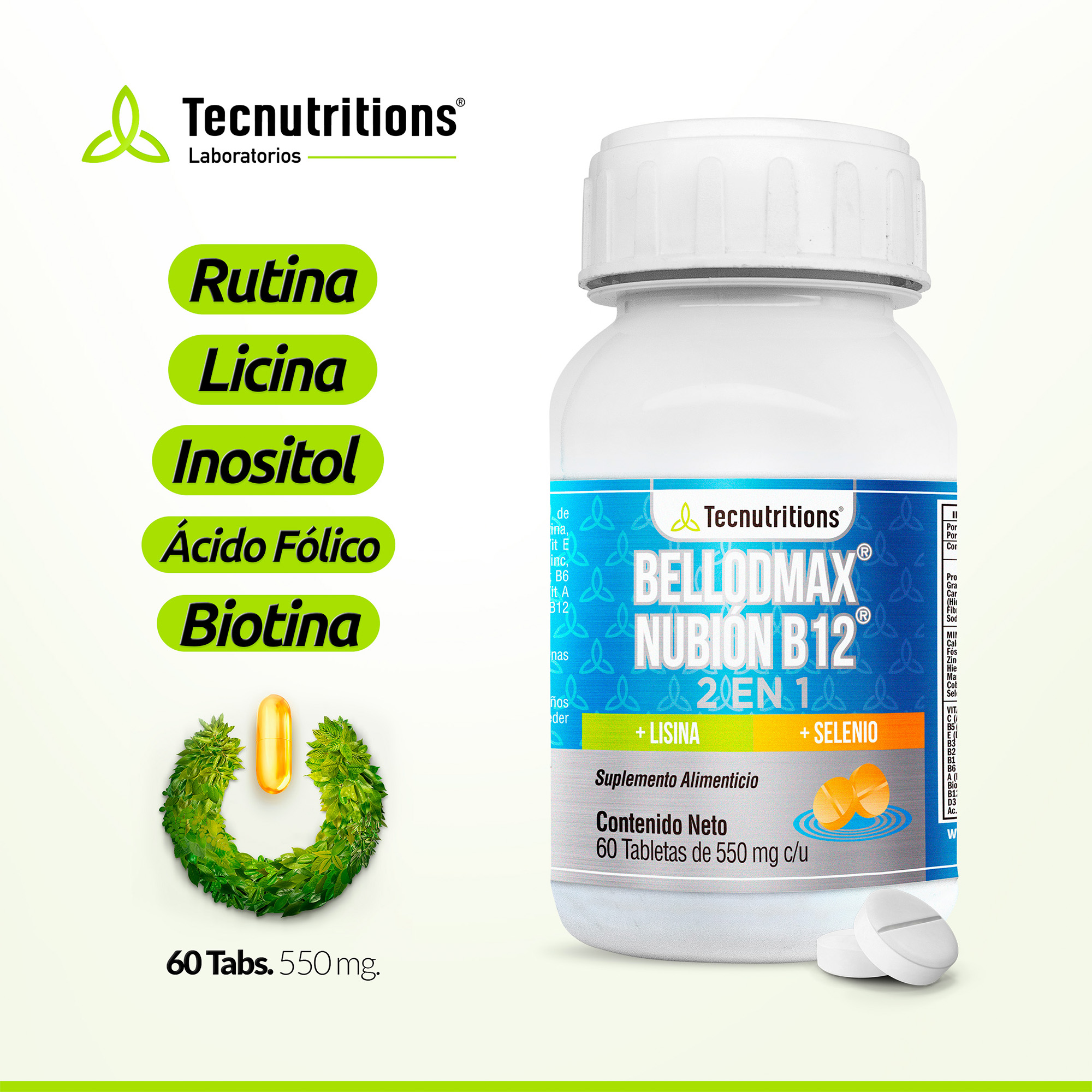 Suplemento Complejo B Bellodmax Tecnutritions Estrés Energía Celular