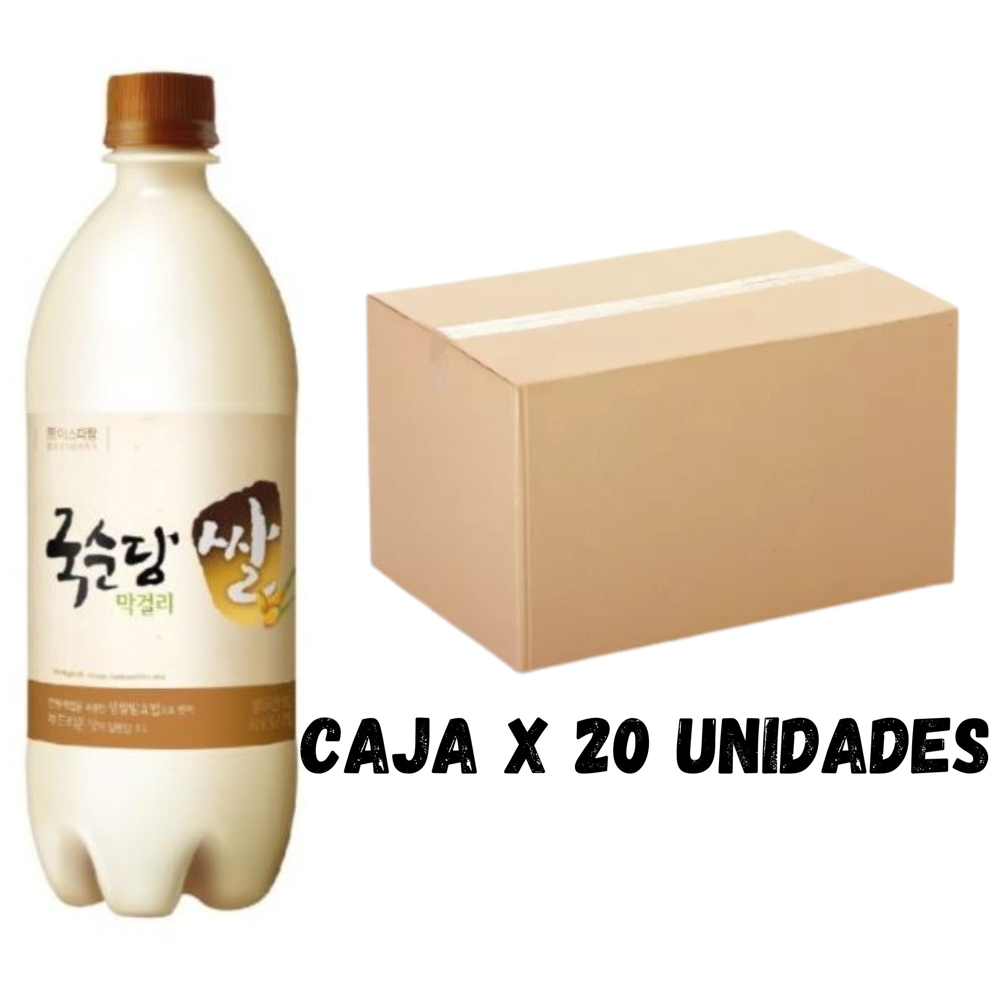 Bebida Coreana Makkoli Kooksoondang Sabor Plátano 20 pzs