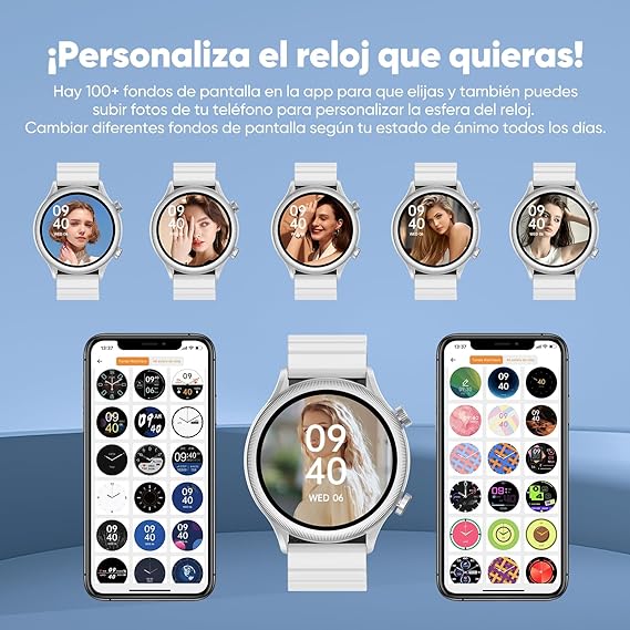 FreshFun 2024 Smartwatch Pulsera Deportiva Mujer Hombre Llamada ...