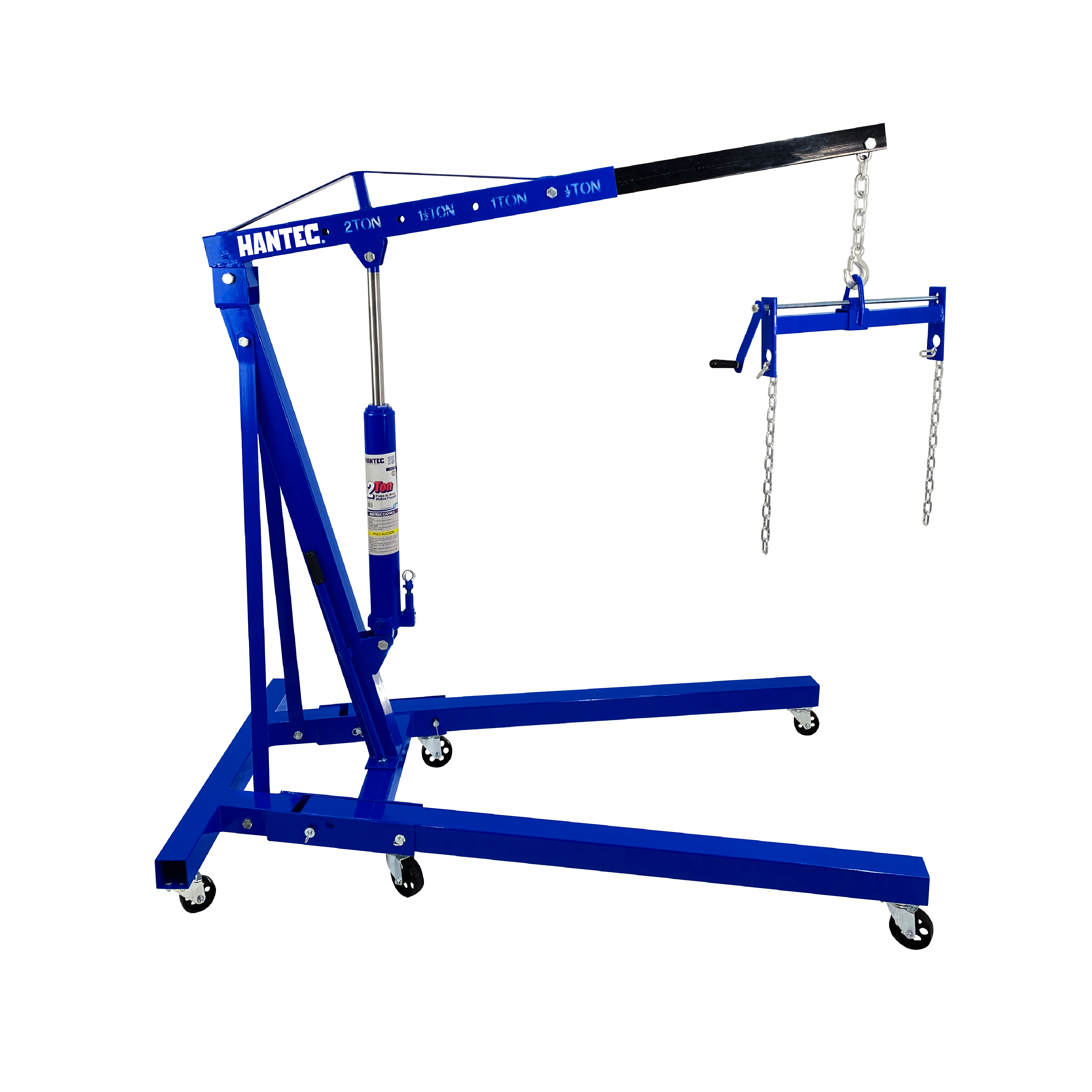Pluma Hidráulica Plegable HANTEC 2 Toneladas con Nivelador