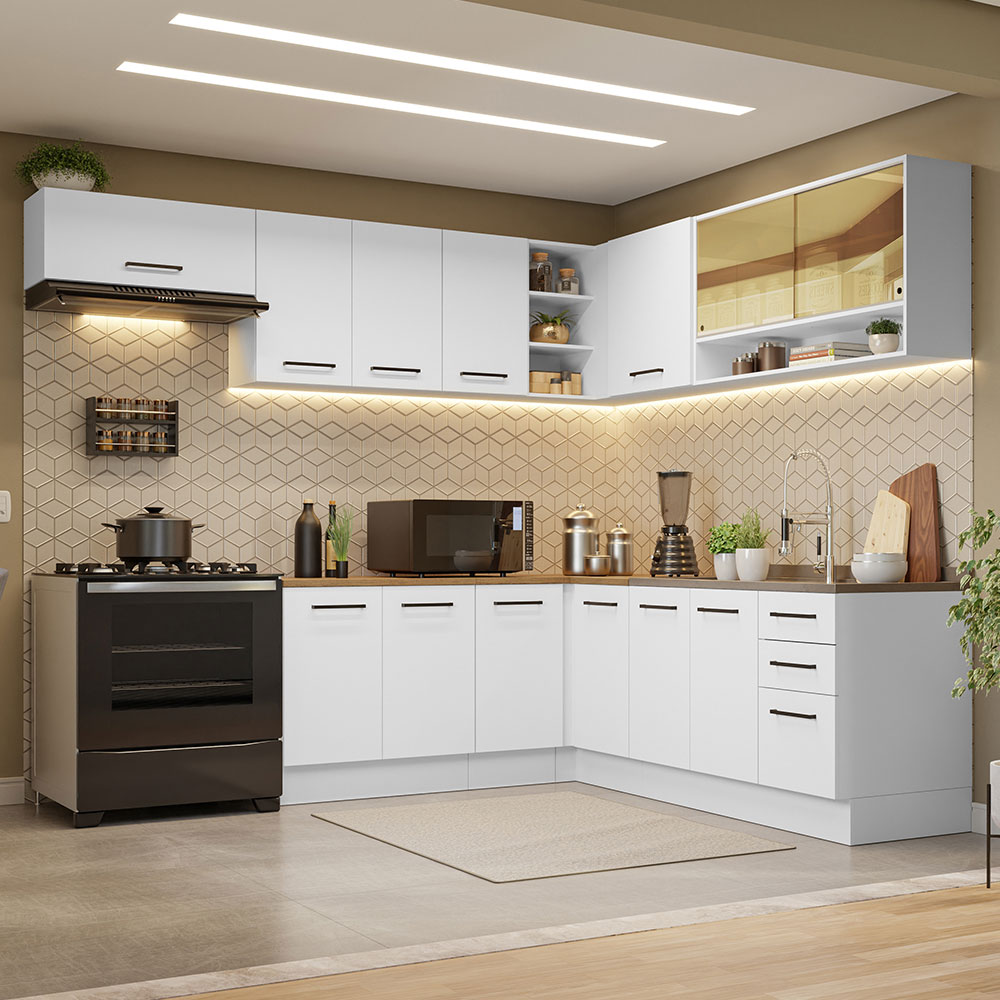 Cocina Integral Completa Modular Madesa Agata Con Encimera.