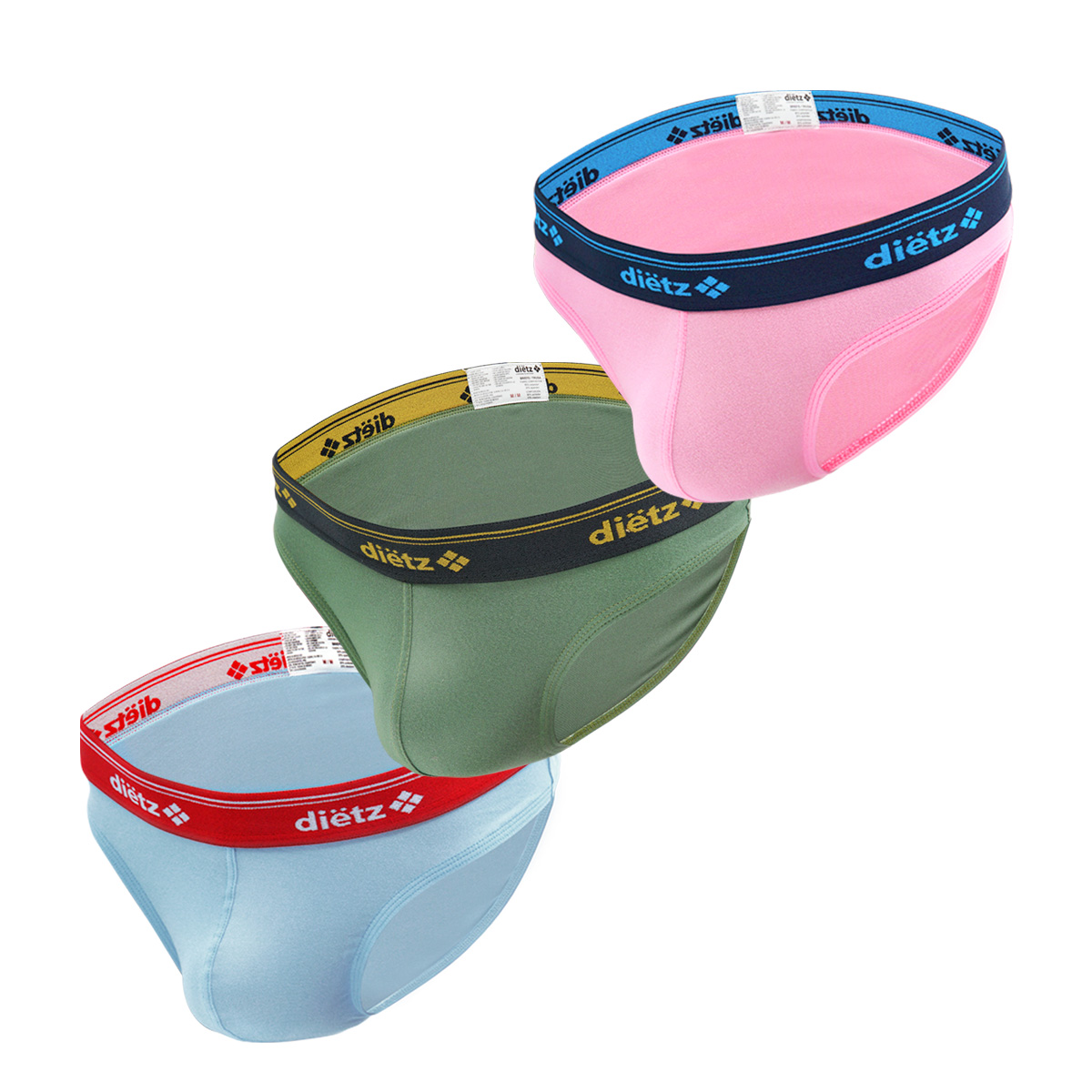 Set de 3 Trusas diëtz Classic de microfibra, suave y confortable.