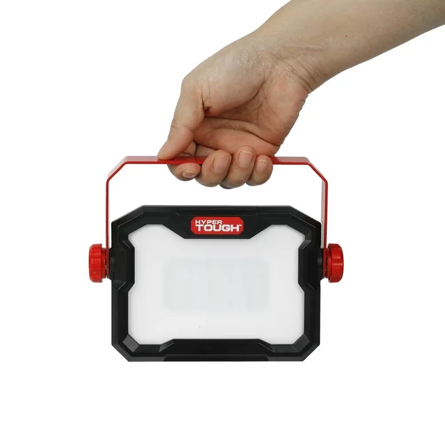 Lámpara De Trabajo Led Recargable De 1000 Lúmenes 40 Metros, Ajustable 360 Grados Marca Hyper Tough.