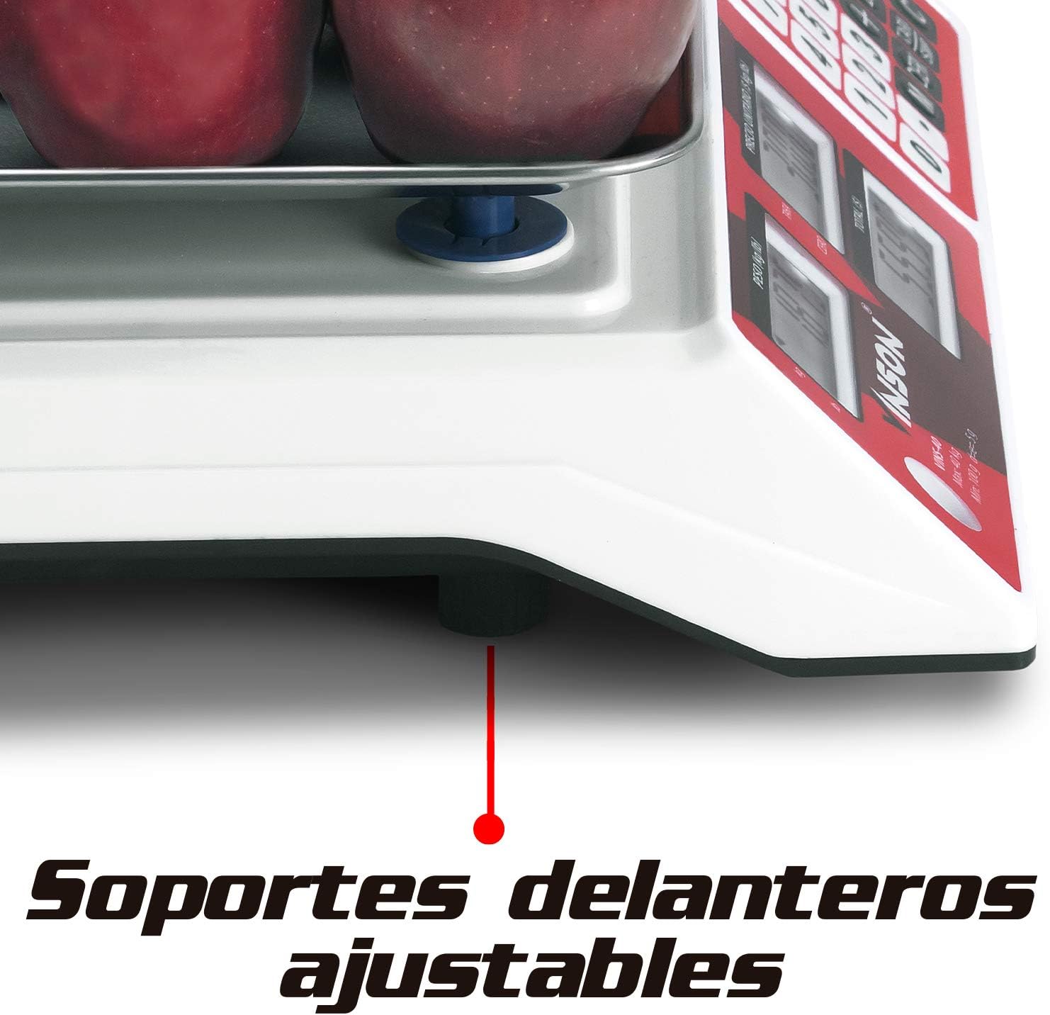 Báscula Digital Comercial, 40 kg / 5 g, Función TARA, Conteo de Piezas ...