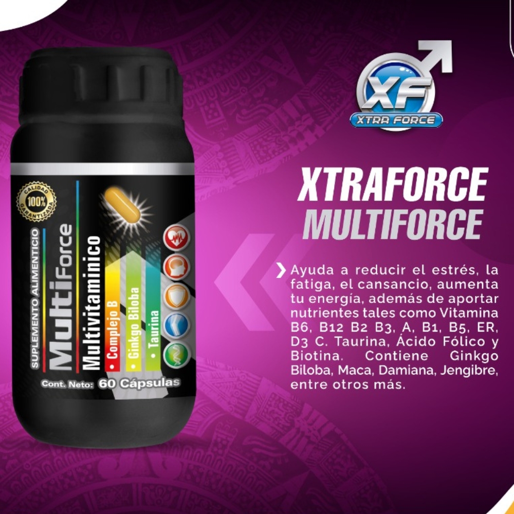 MultiForce es un Multivitamínico, Complejo B y Ingredientes Naturales ...