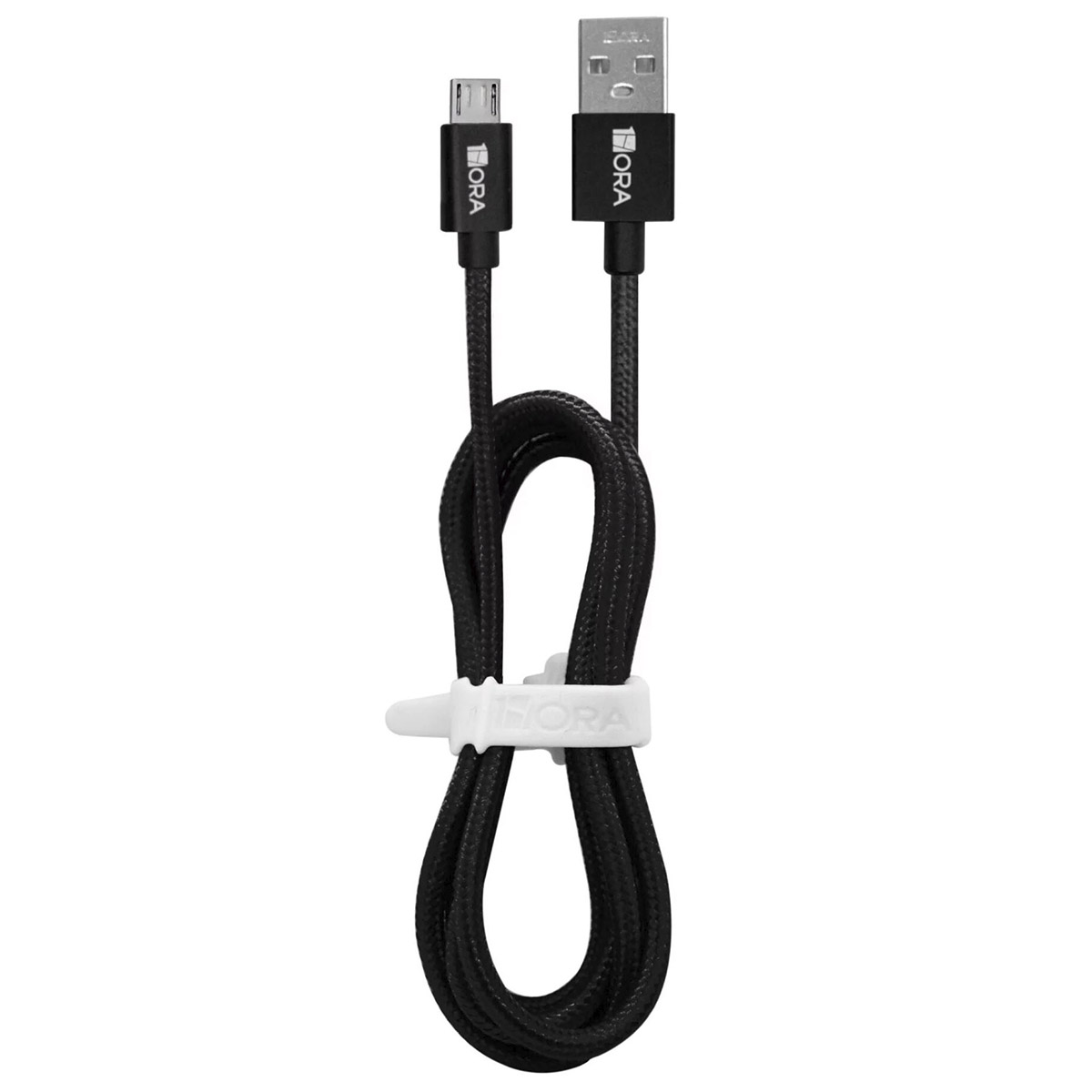 Cable Carga y Datos V8 Micro USB Tela 1m 1Hora Negro.