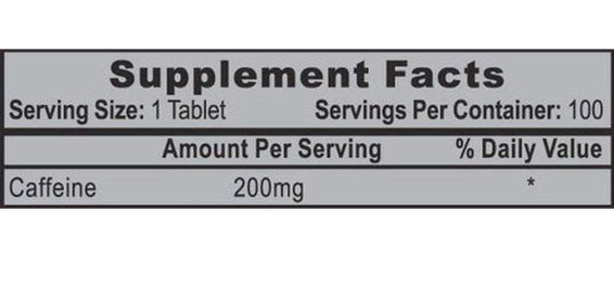 Cafeina Power Hi-Tech (100 Pastillas).