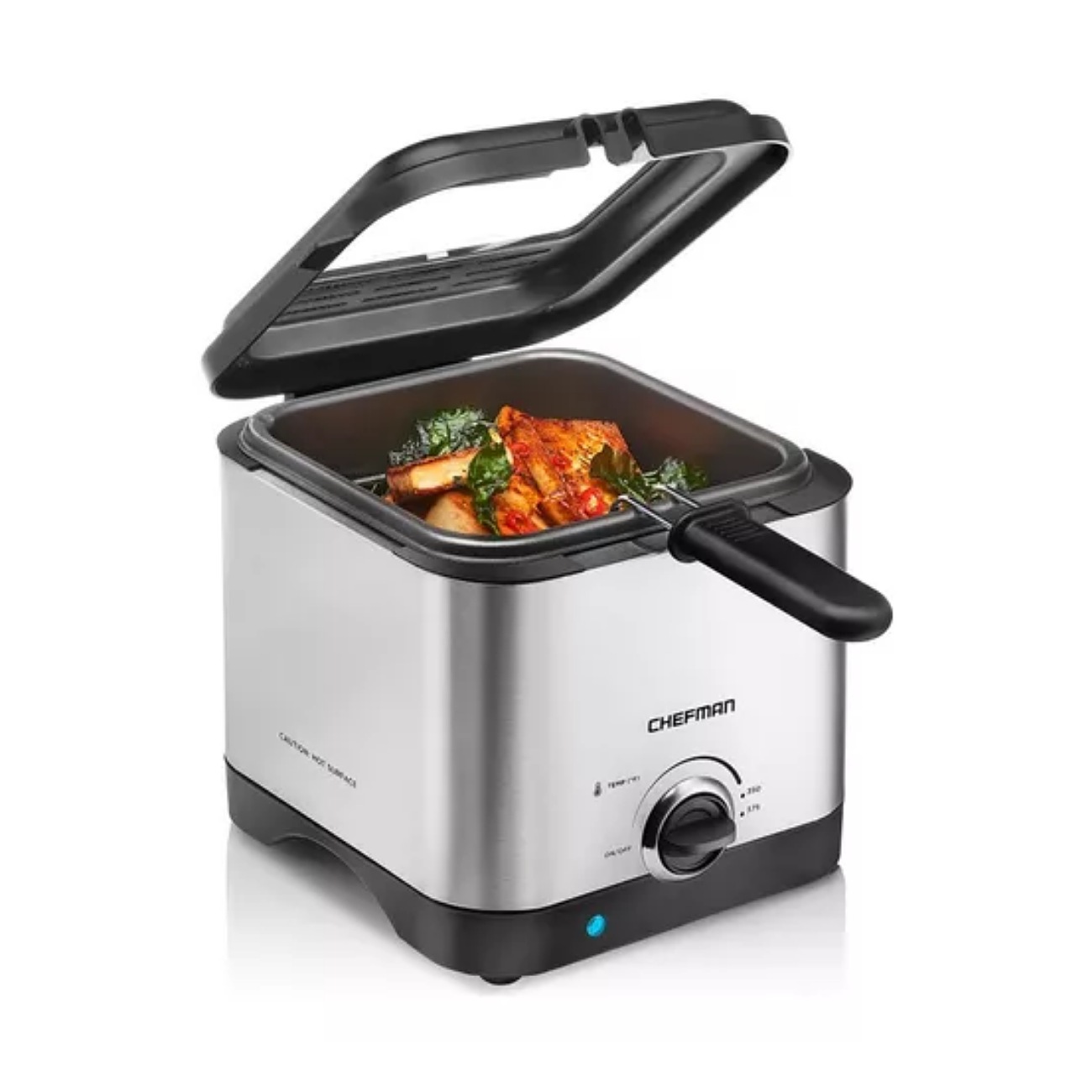 Freidora Chefman Fry Guy Rj07-15-ss-mx Capacidad De 1.6 L Color ...