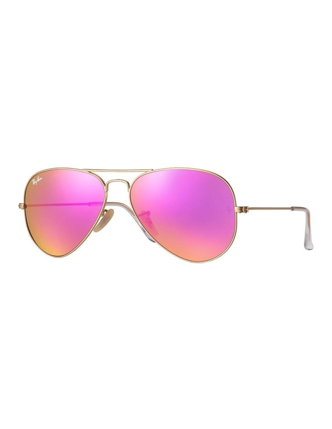 Ray Ban Rb3025 112/1Q Aviator Pink Cyclamen Gold Polarized