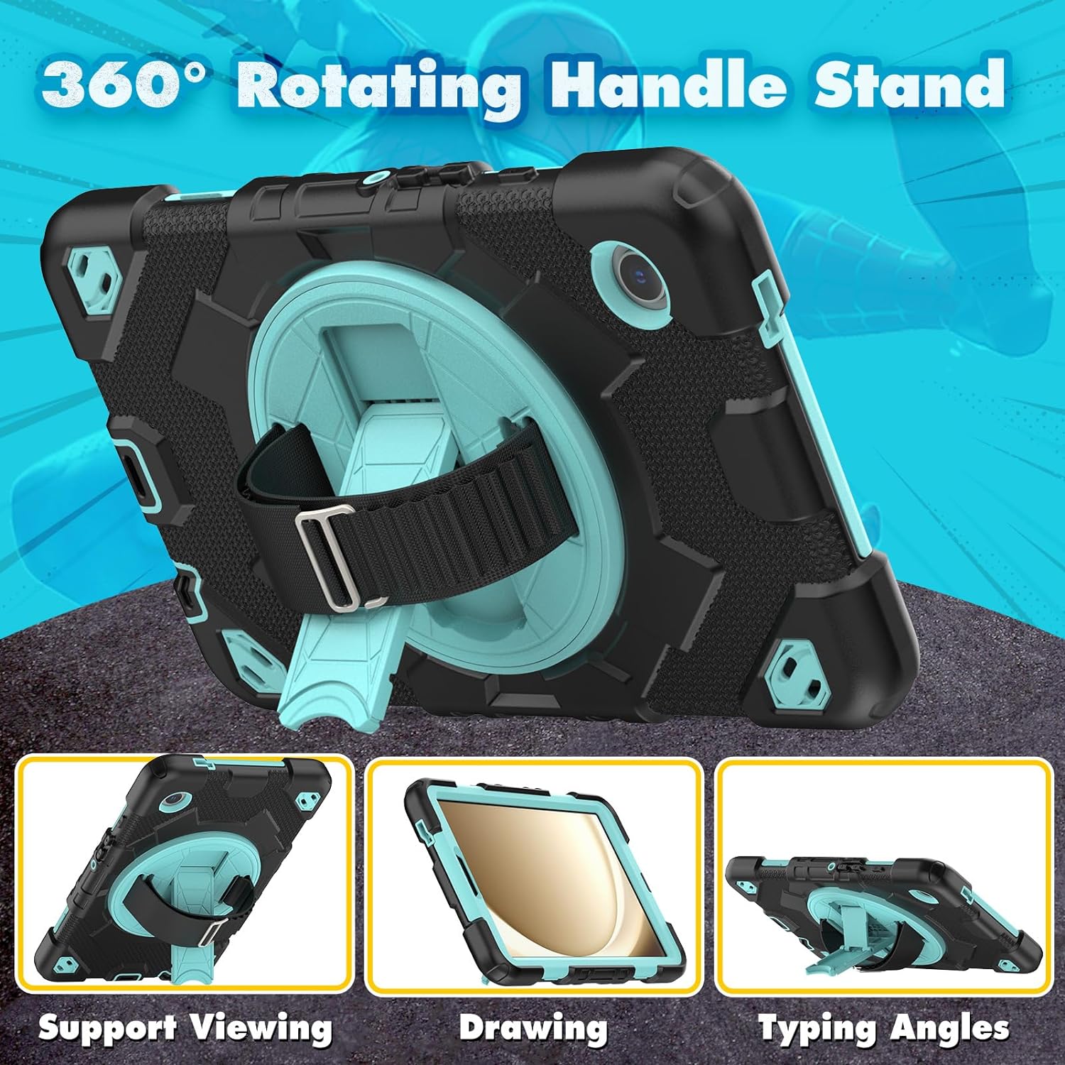 Funda De Uso Rudo Para Tablet Samsung Galaxy Tab A9 Plus 11" (2023) SM ...