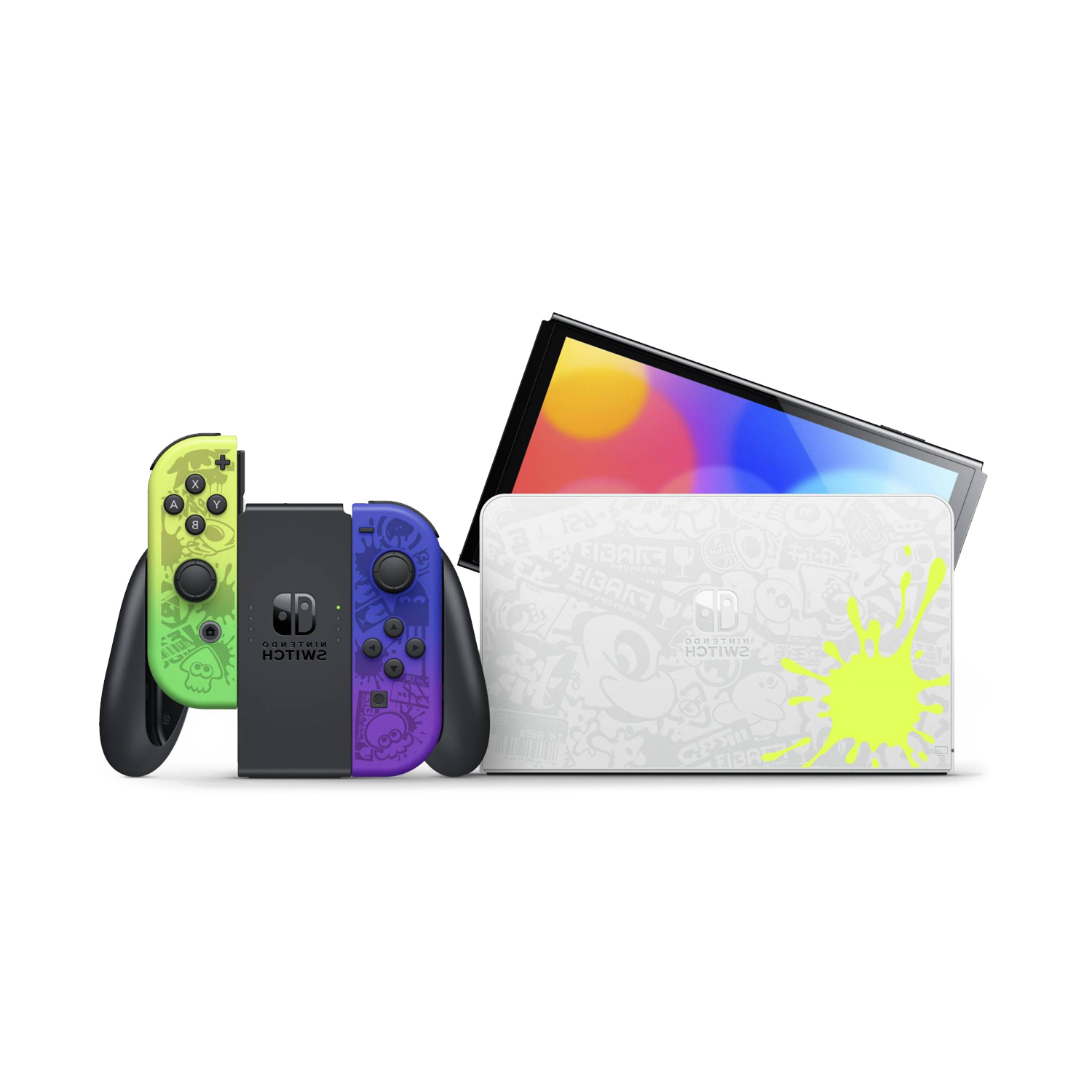 Nintendo Switch Oled Splatoon 3 64Gb Más Audífonos Philips
