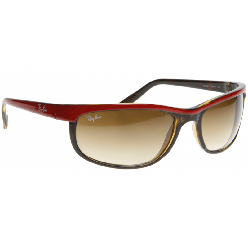 Lentes de sol Ray Ban Rb2027 786/51 Predator 2 Rojo Carey Cafe degradado