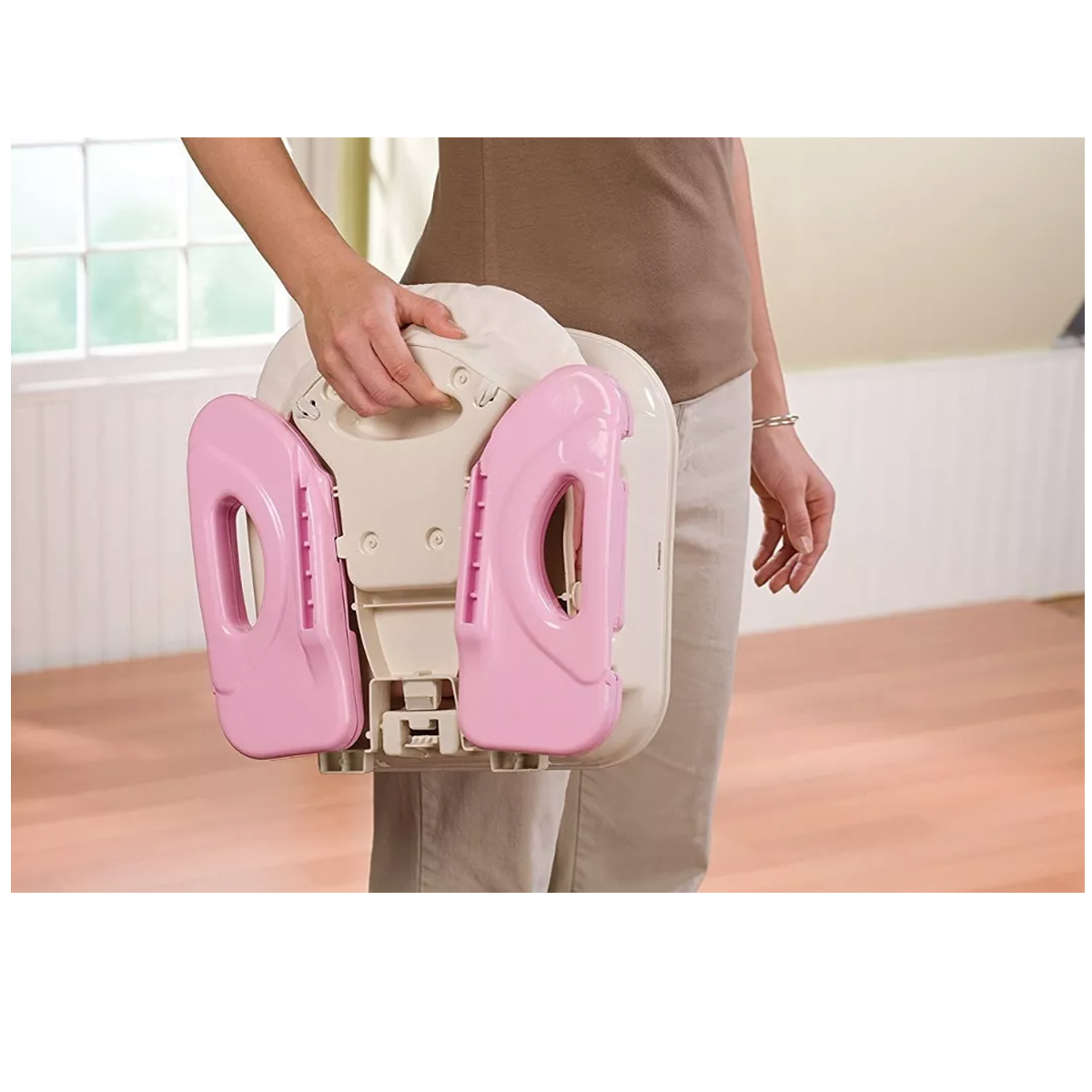 Silla Portátil Booster Bebé Summer Infant Deluxe Rosa.
