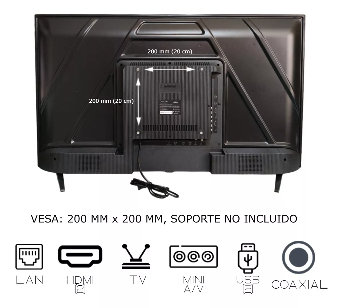 Pantalla Smart Tv Qtouch 40 Led Qn4023 Android Full Hd 1080p.