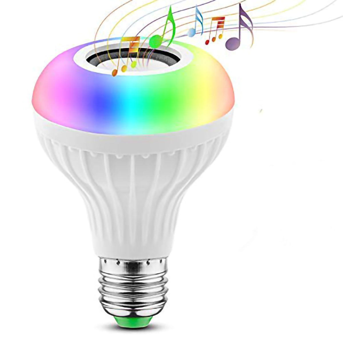 Foco LED RGB Bocina Bluetooth Control Remoto A2DP