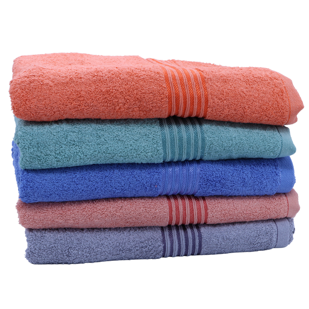 Toallas de baño Grandes de algodón 80%, Juego de 5 Toallas, 600 Gramos ...