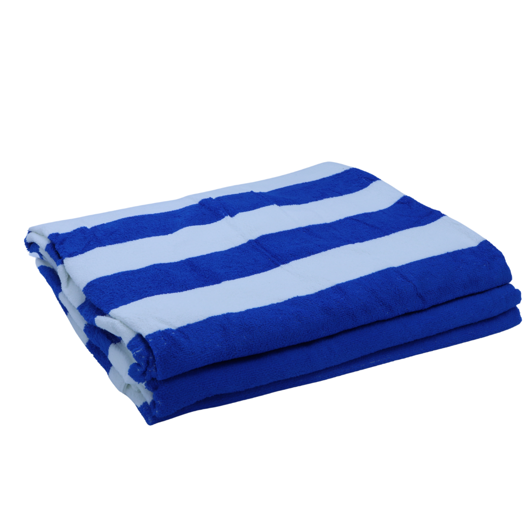Toallas de Rayas Azules, Juego de 3 Toallas para alberca, Playa, SPA ...