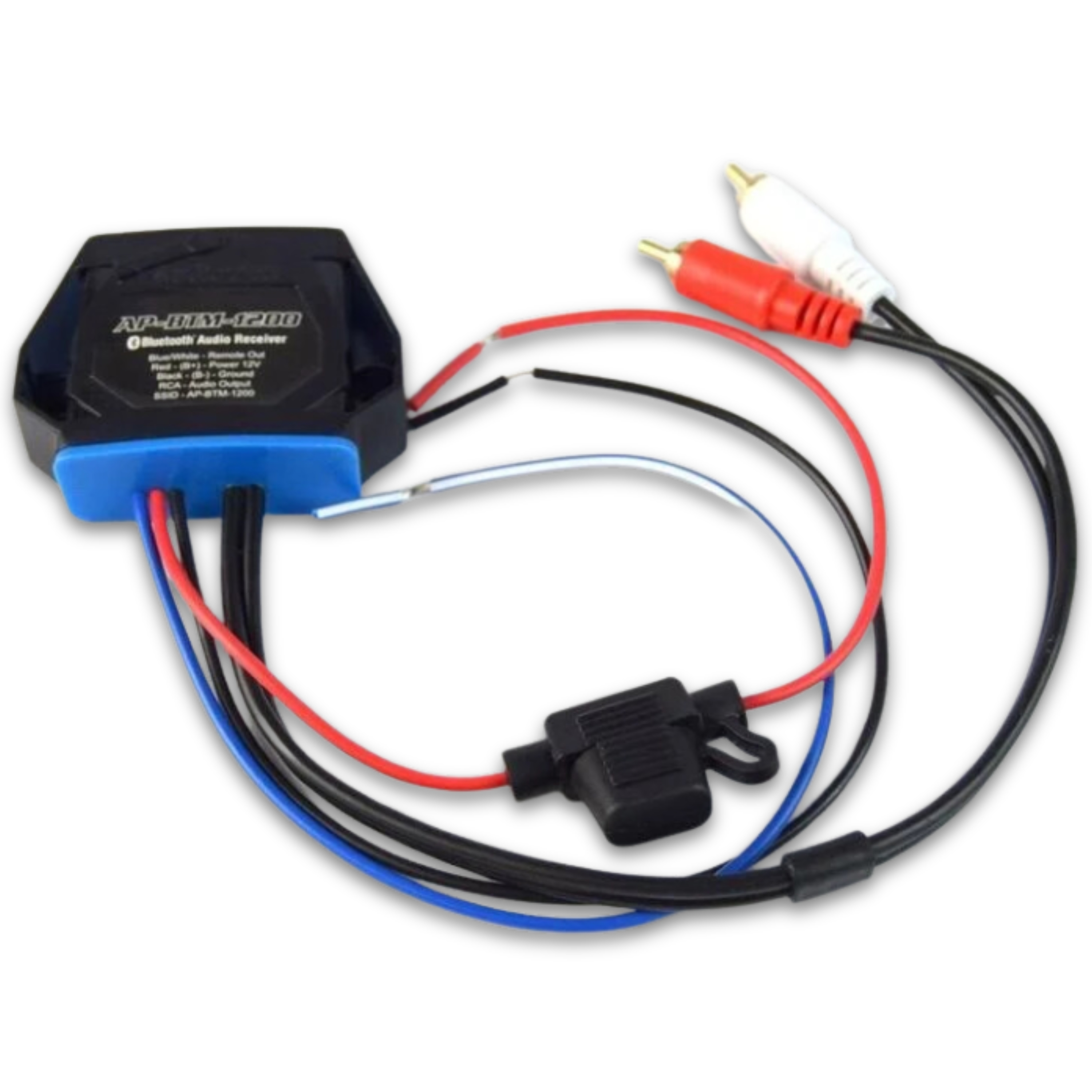 Receptor Bluetooth Audiopipe APBTM1200: Resistente al Agua, RCA.