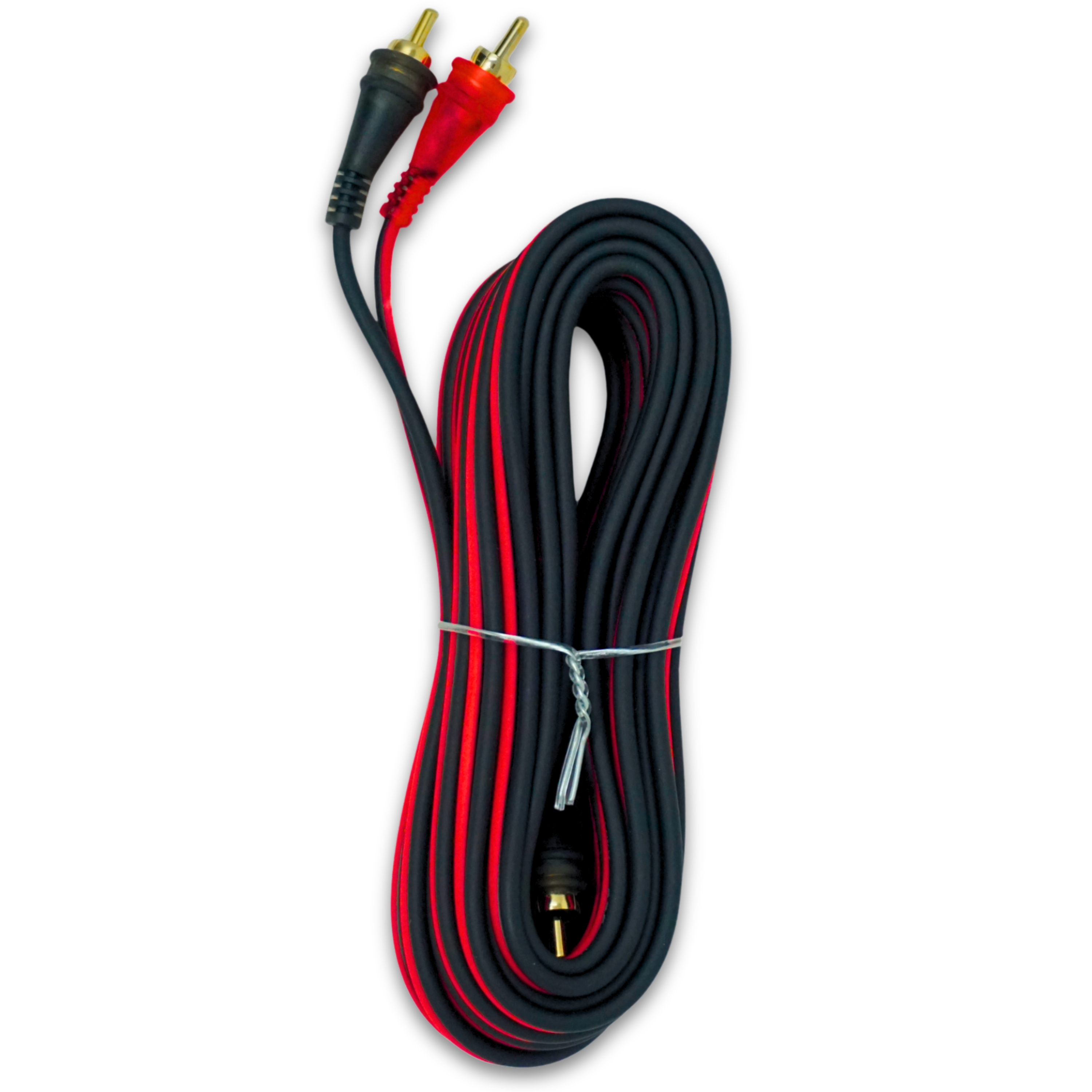 Cables RCA Audiopipe AMF20 - Conectores de Oro y Cobre OFC para Car Audio.