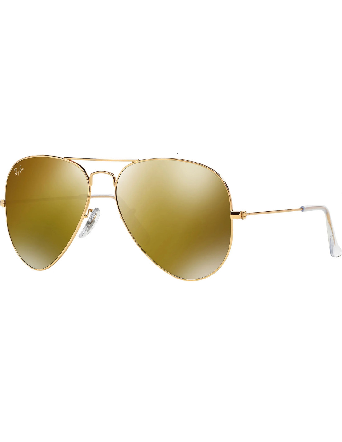 Lentes de sol Ray Ban Rb3025 W3276 Aviator Amarillo Espejo Dorado Gota ...
